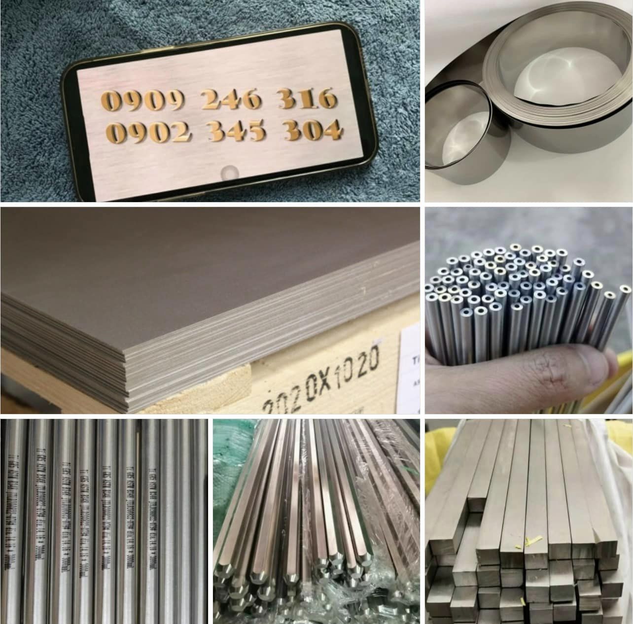 Hợp Kim Titan - Inox 304 - 0906 856 316