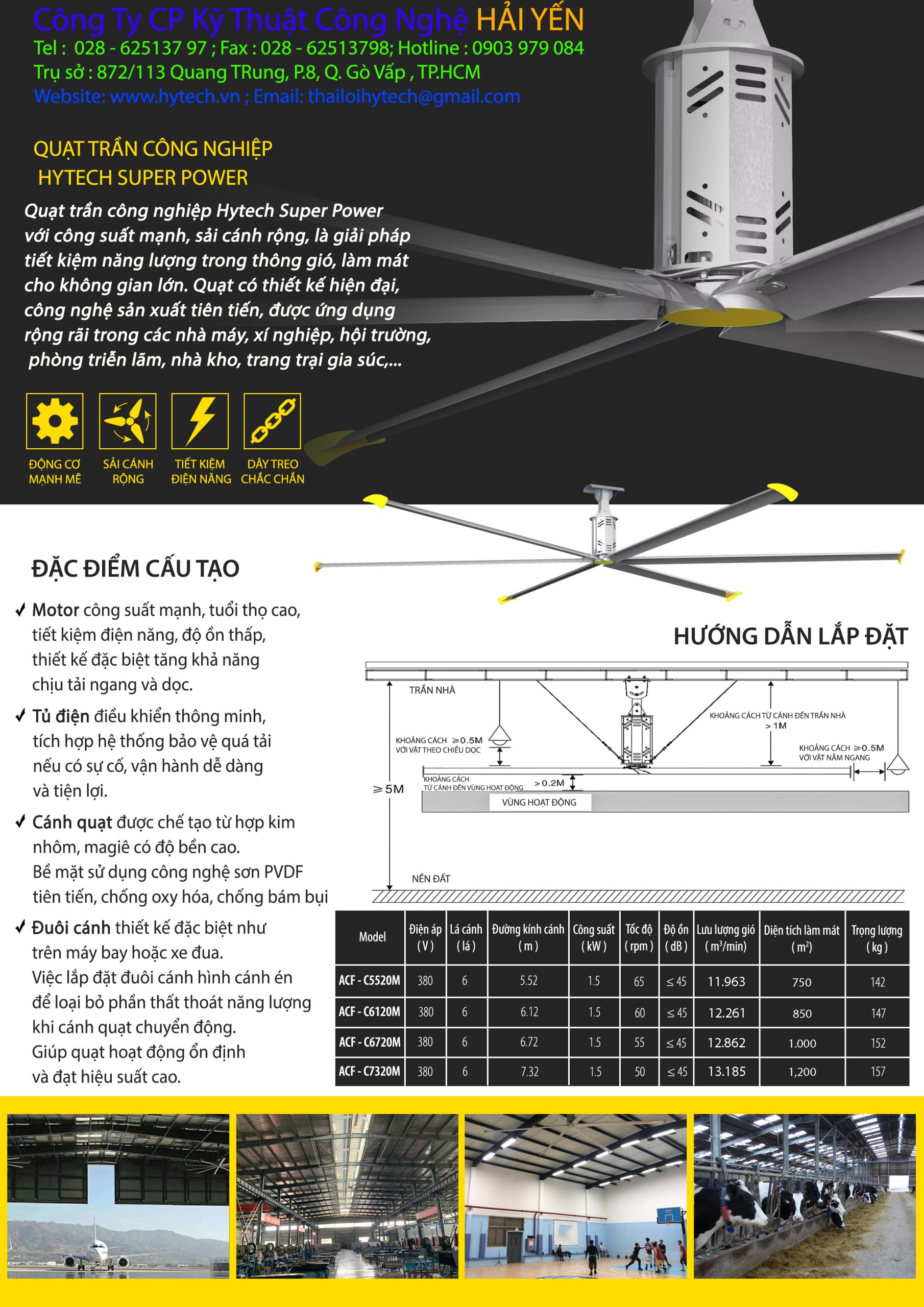 Quạt Trần Công Nghiệp – Hytech